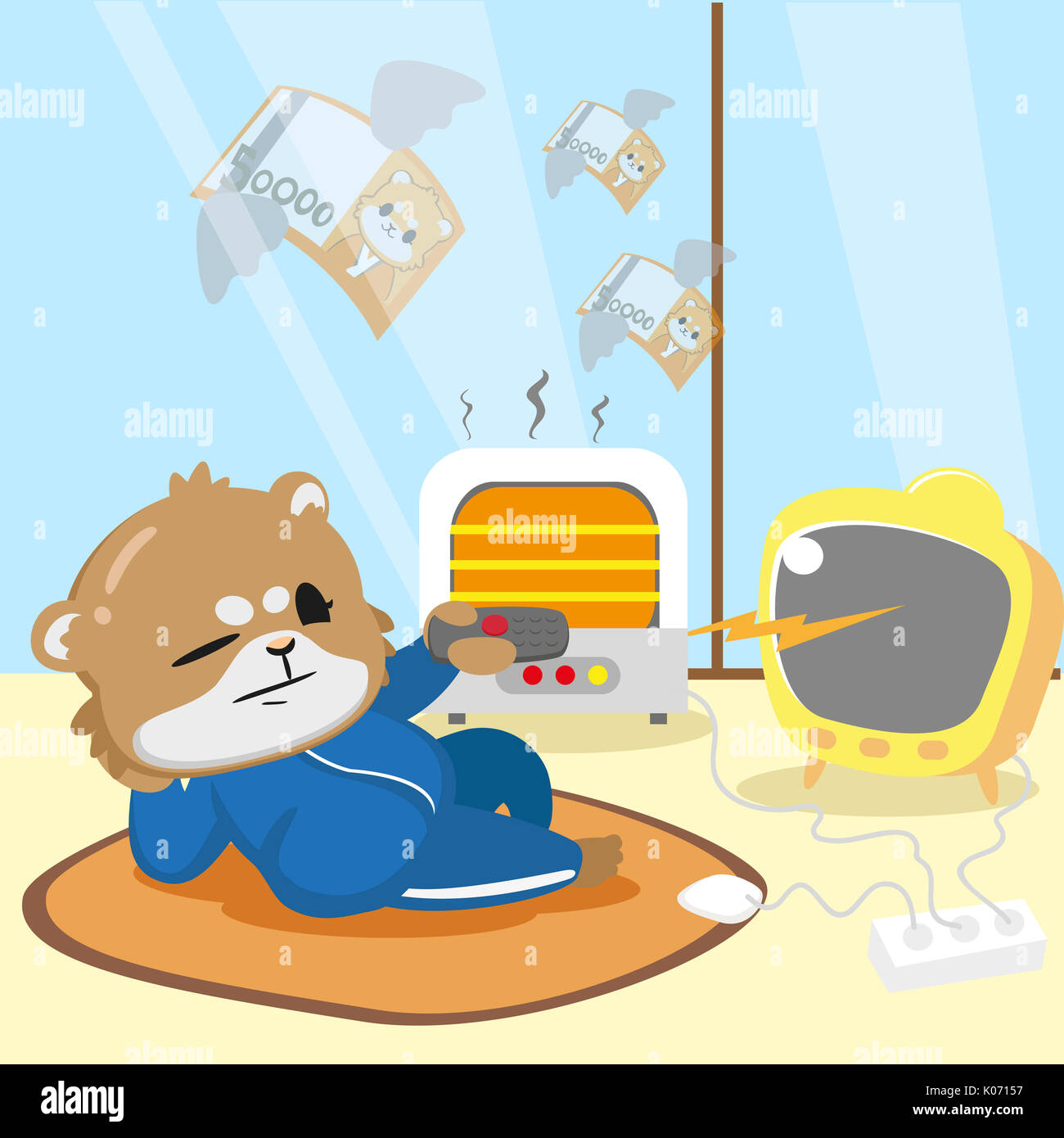 People Wasting Electricity