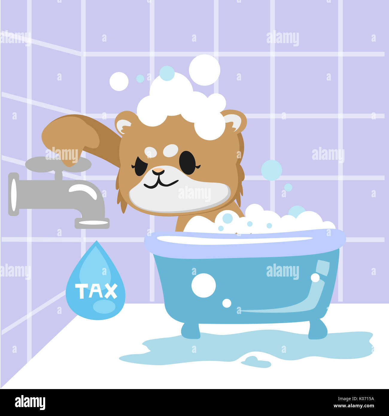 Illustration representing reducing tax payments Stock Photo - Alamy