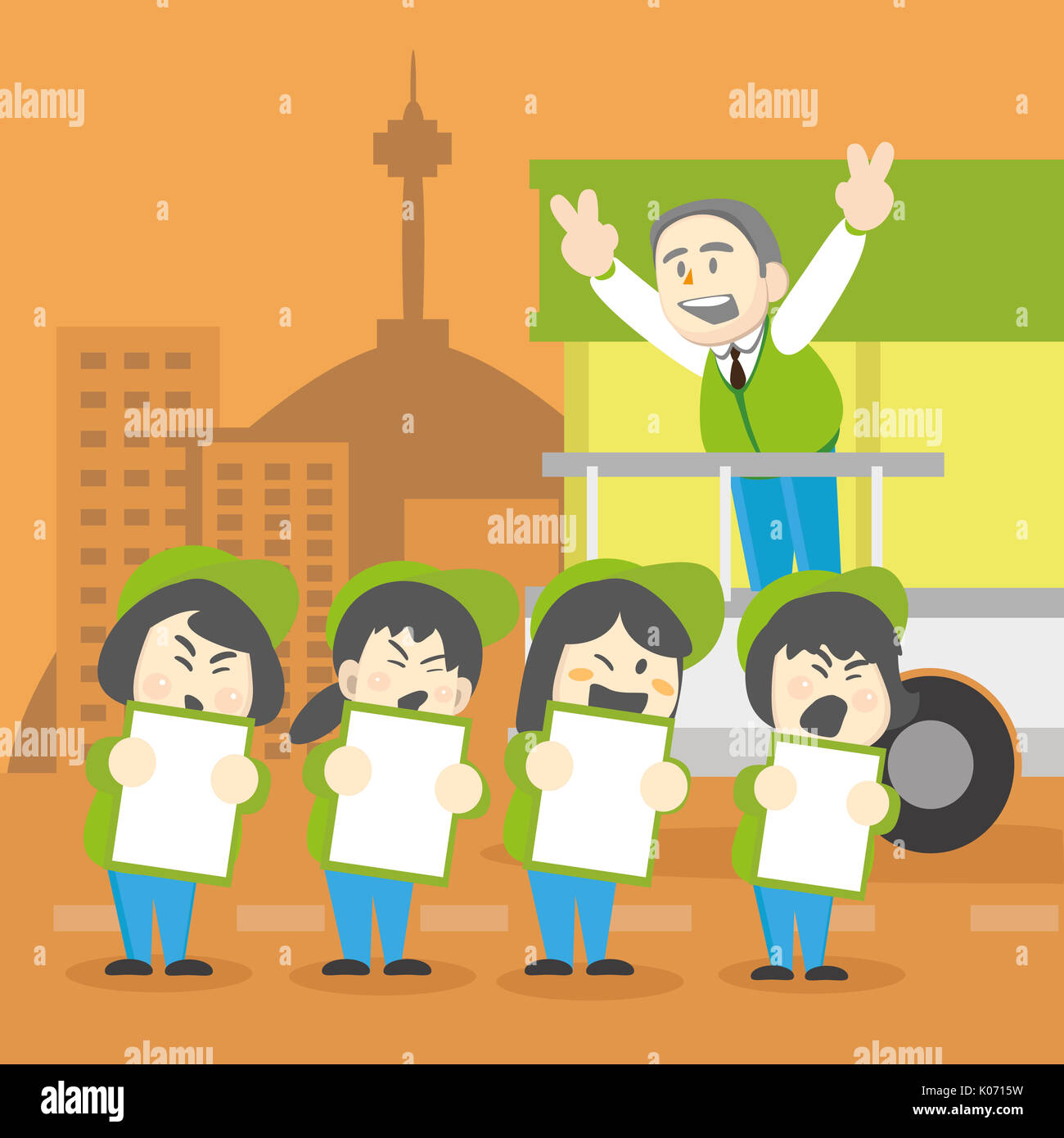 People running an election campaign Stock Photo - Alamy