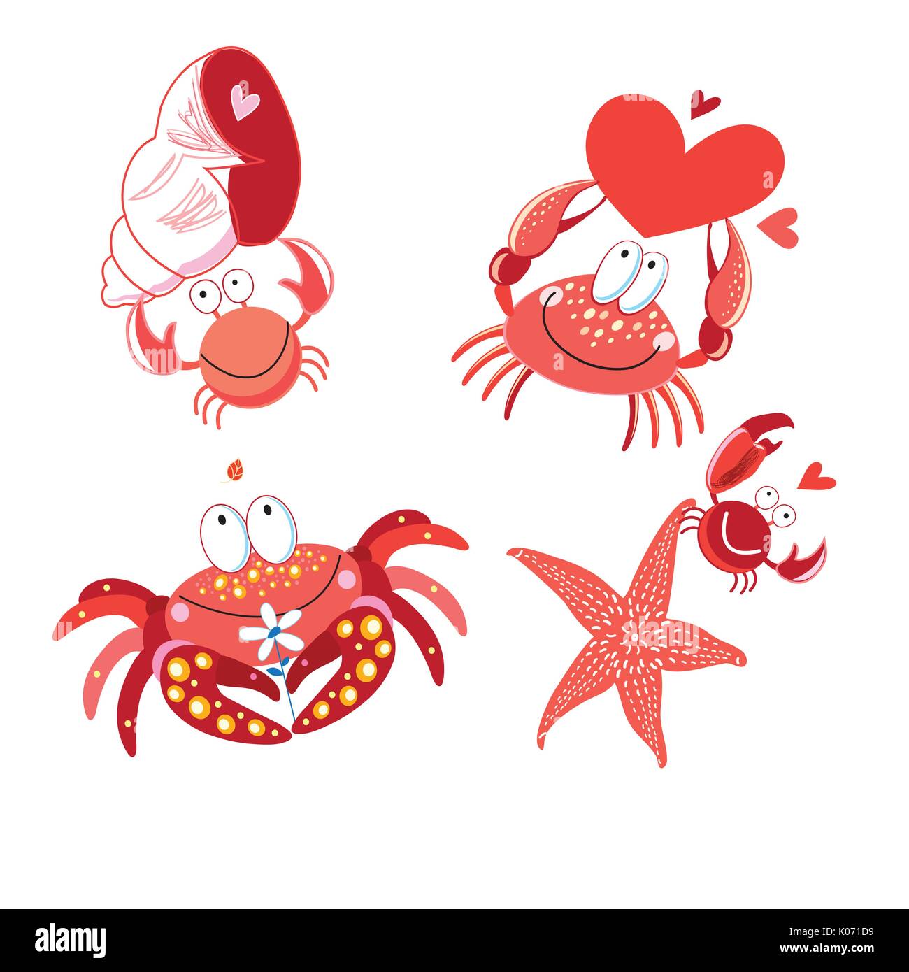 Crabs in sea Cut Out Stock Images & Pictures - Alamy
