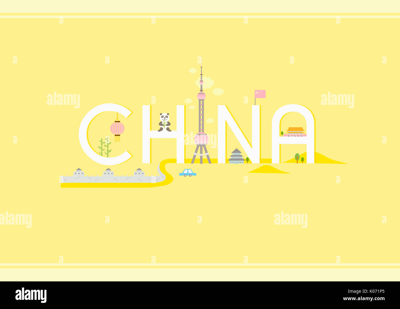 Typographic chinese letters illustration hi-res stock photography and ...