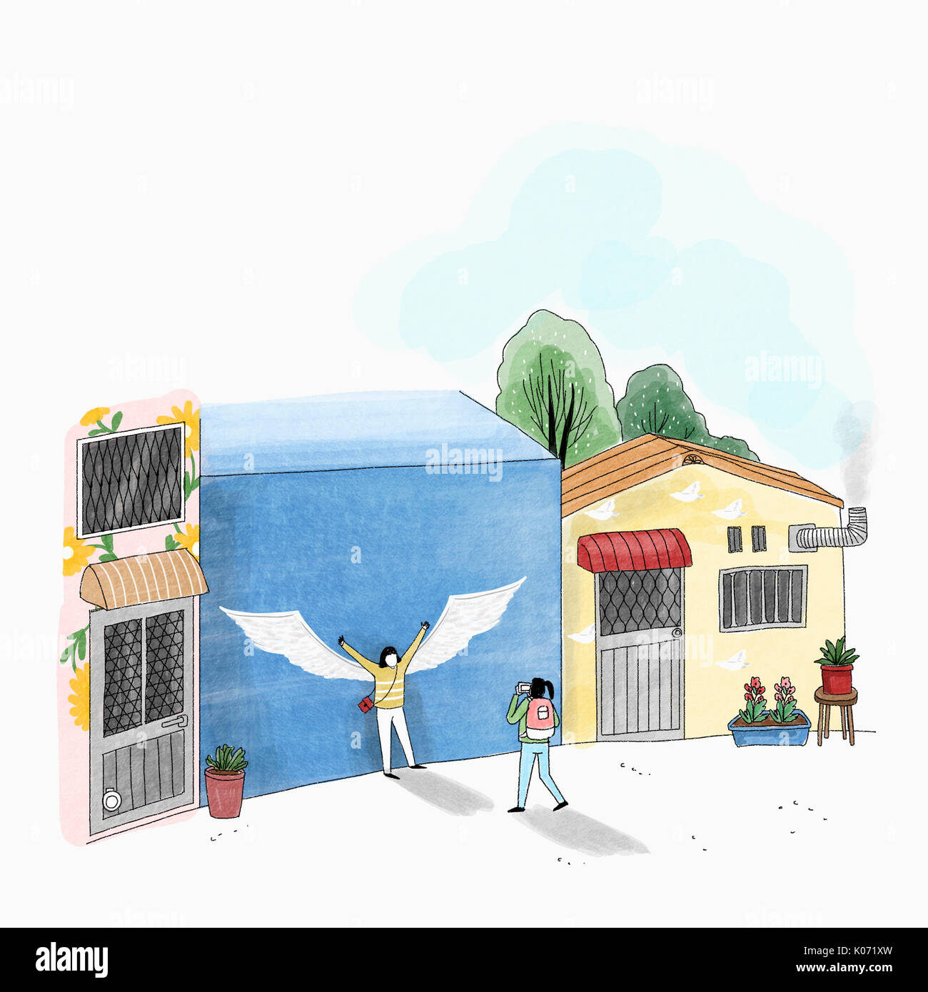 Korean landmark, Daehangno in Jongno-gu Stock Photo - Alamy