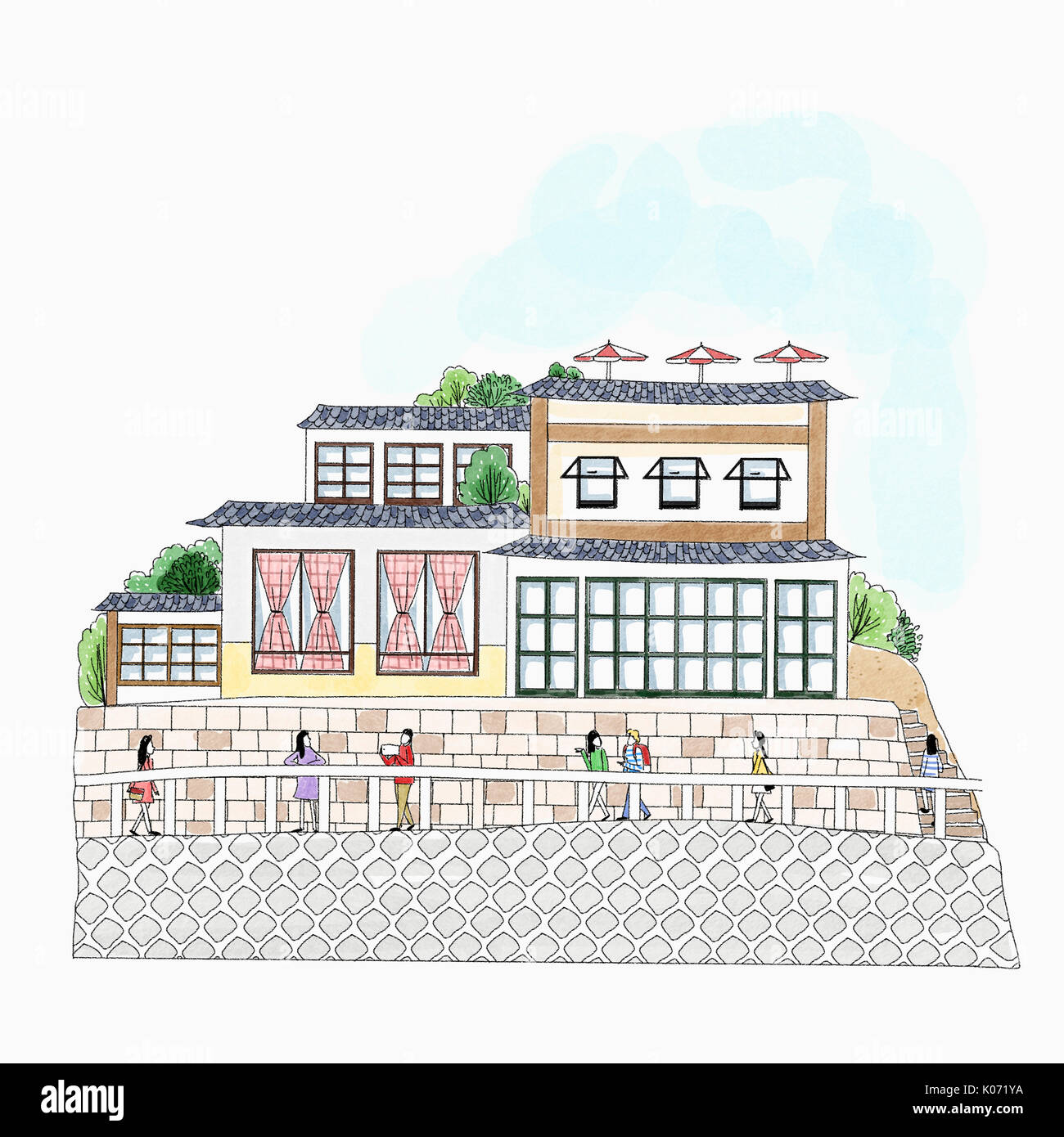 Korean landmark, Samcheong-dong in Seoul Stock Photo - Alamy