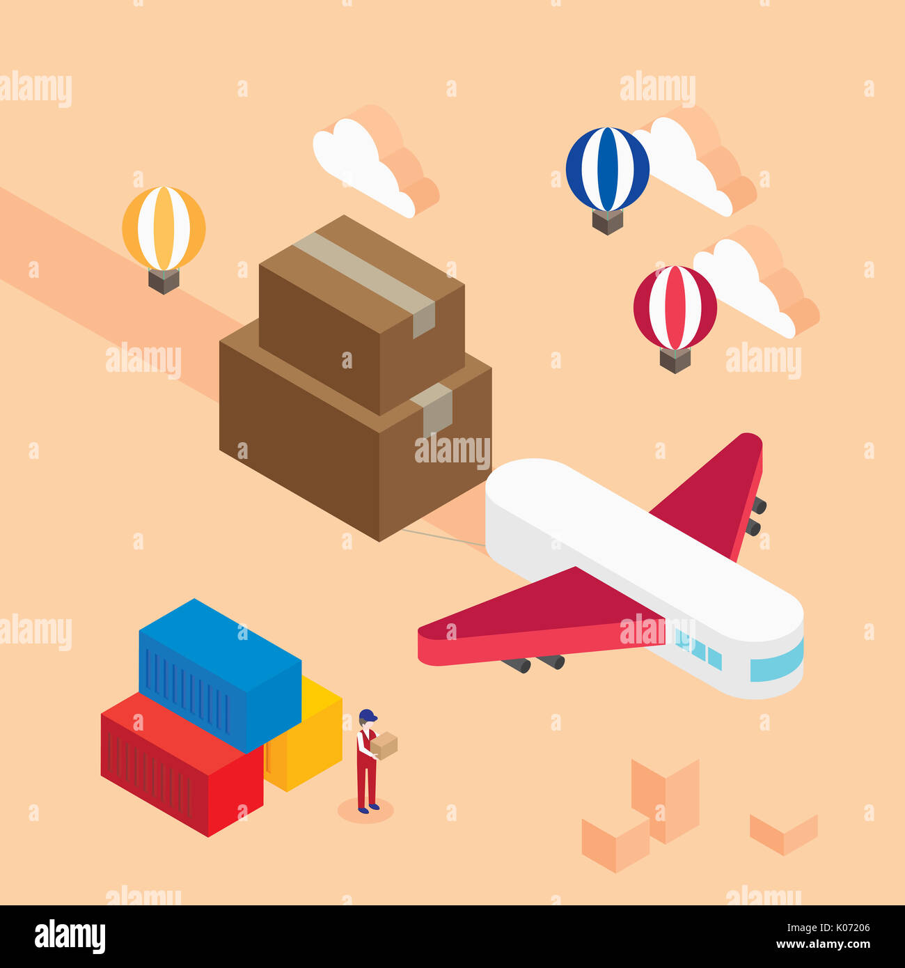 Illustration representing overseas direct purchase Stock Photo - Alamy