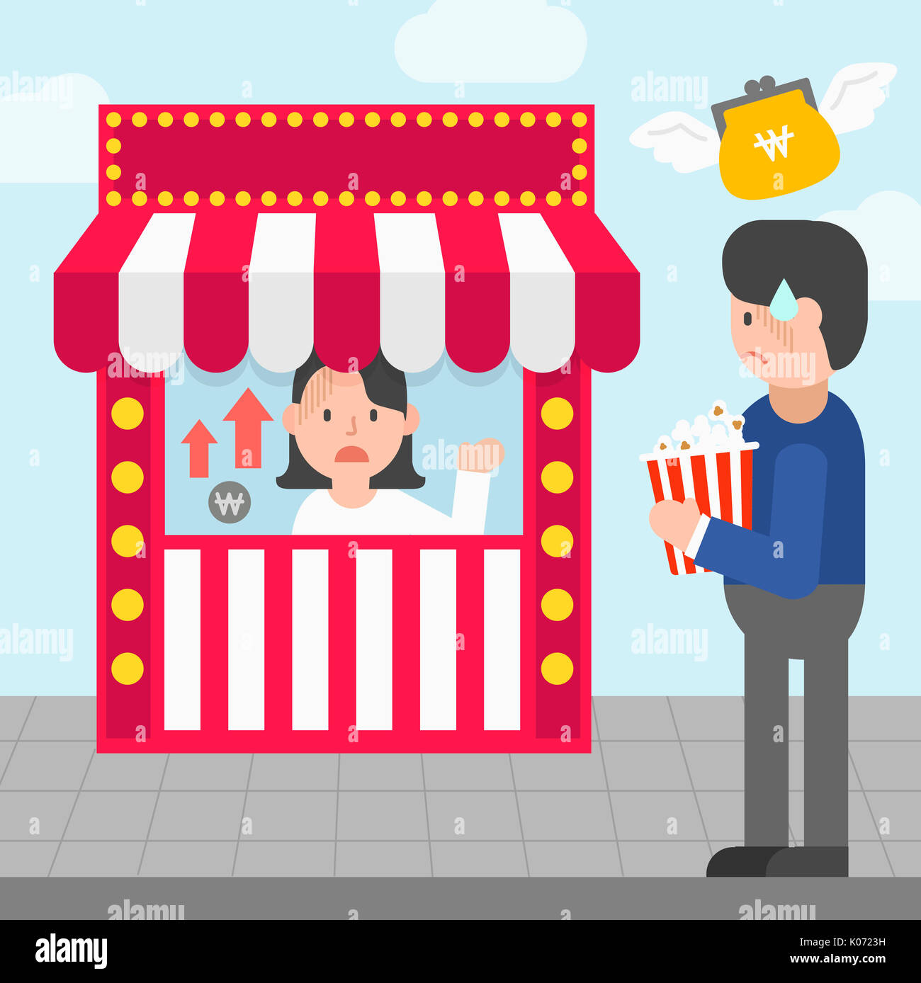 Issue of poor economic situation Stock Photo - Alamy