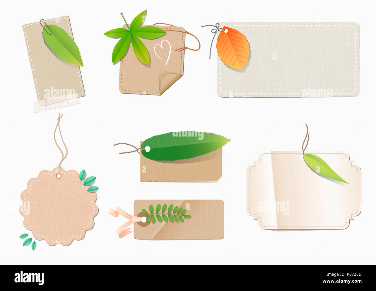 Various stickers of labels and tags Stock Photo - Alamy