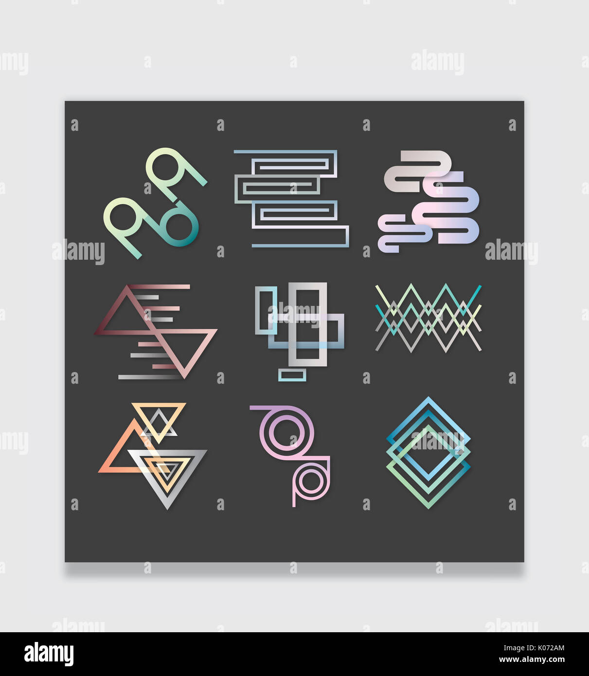 Various geometric figures Stock Photo - Alamy