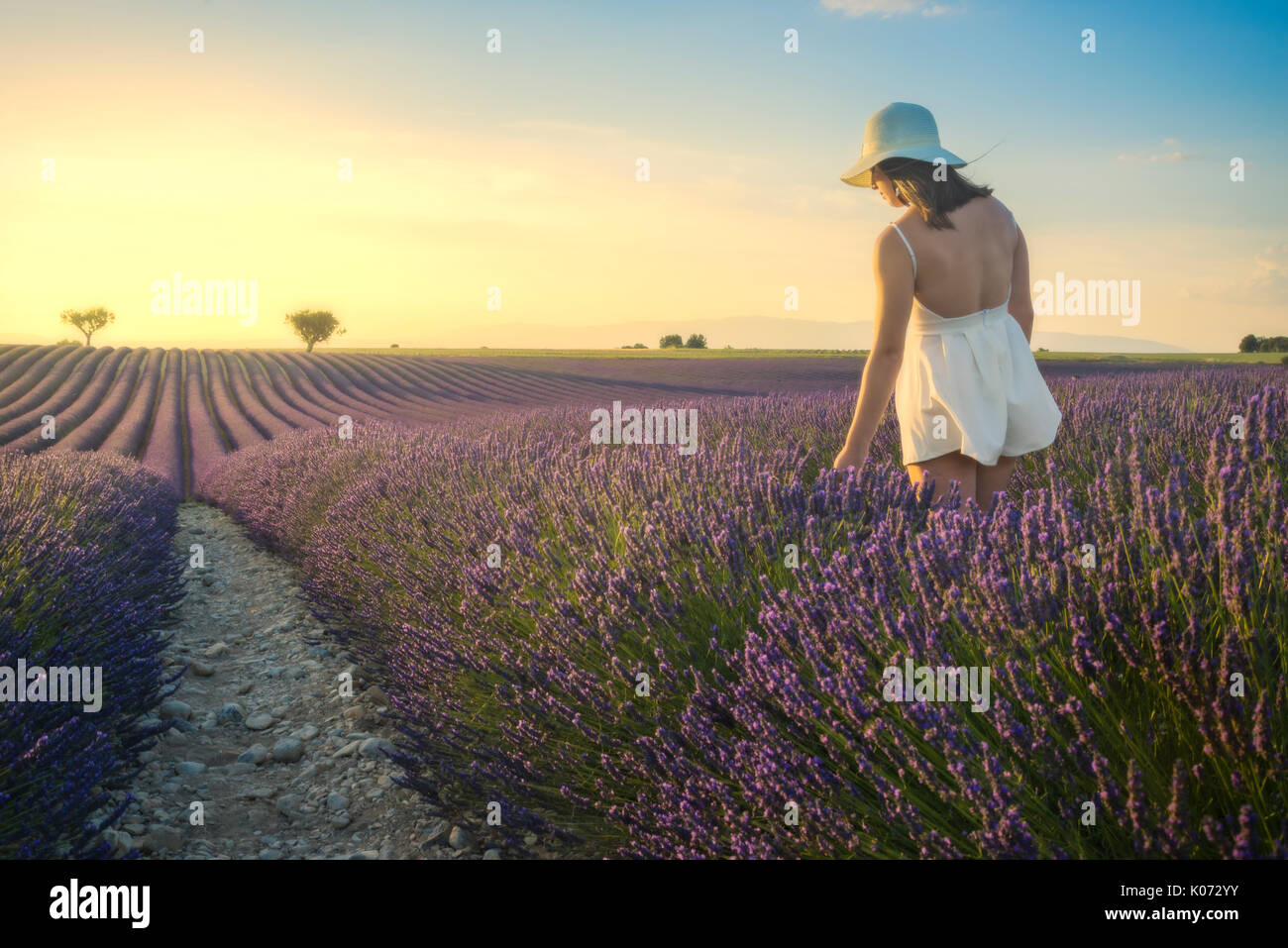 Girl in southern france hi-res stock photography and images - Alamy