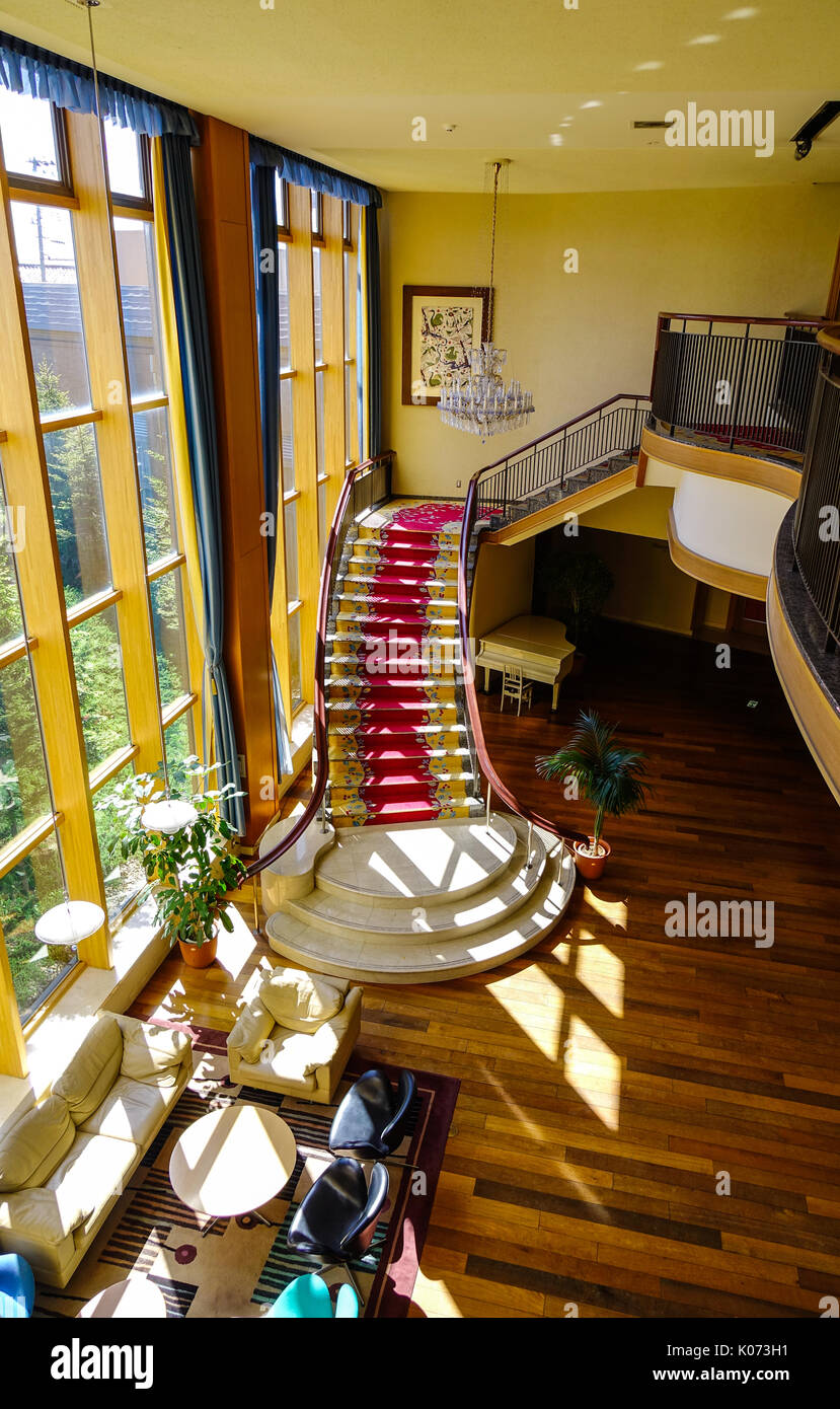 Sakata, Japan - May 19, 2017. Living room interior with classic ...