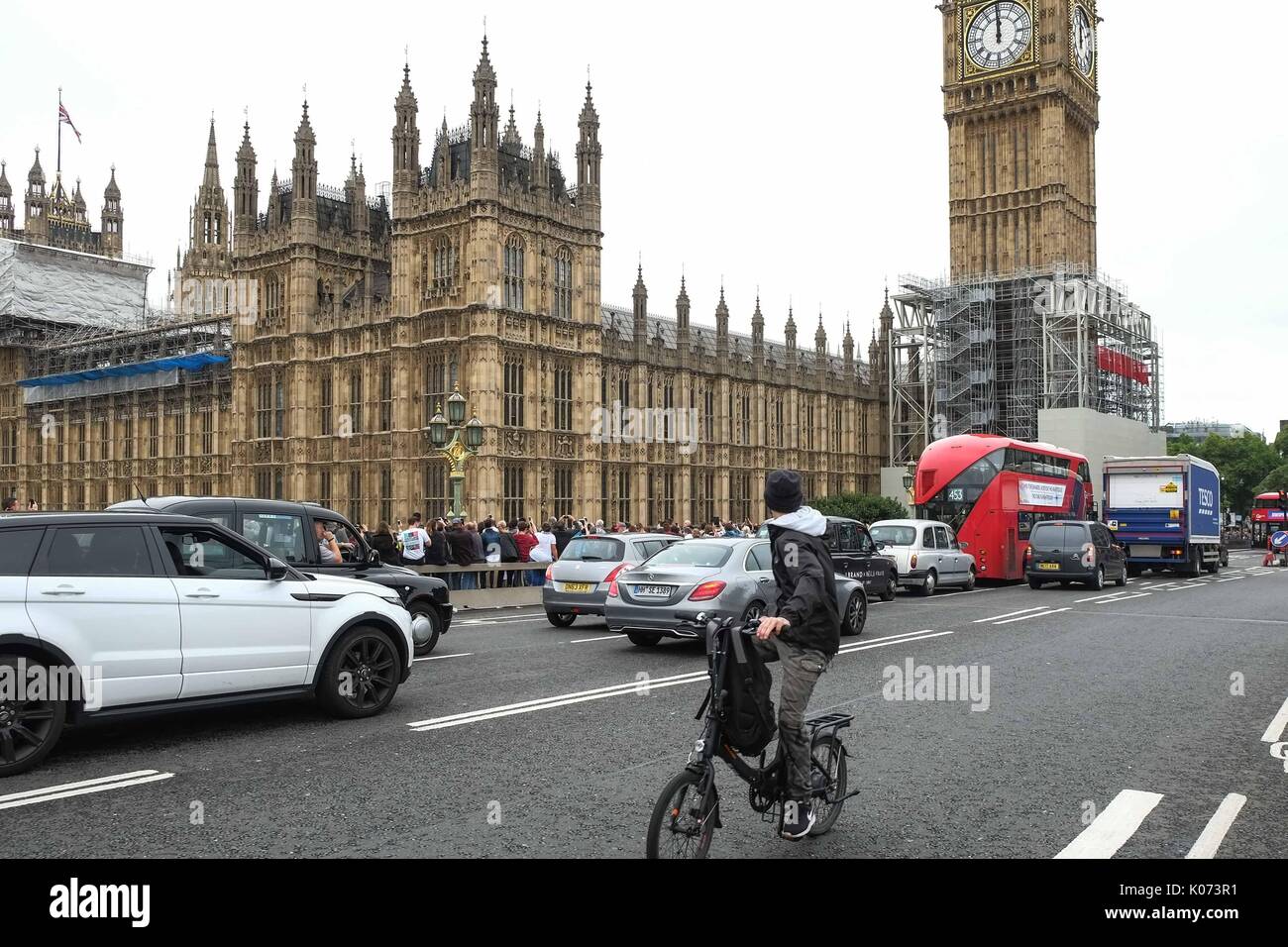 Big Ben bongs at midday on 21st August 2017 and is expected to be ...