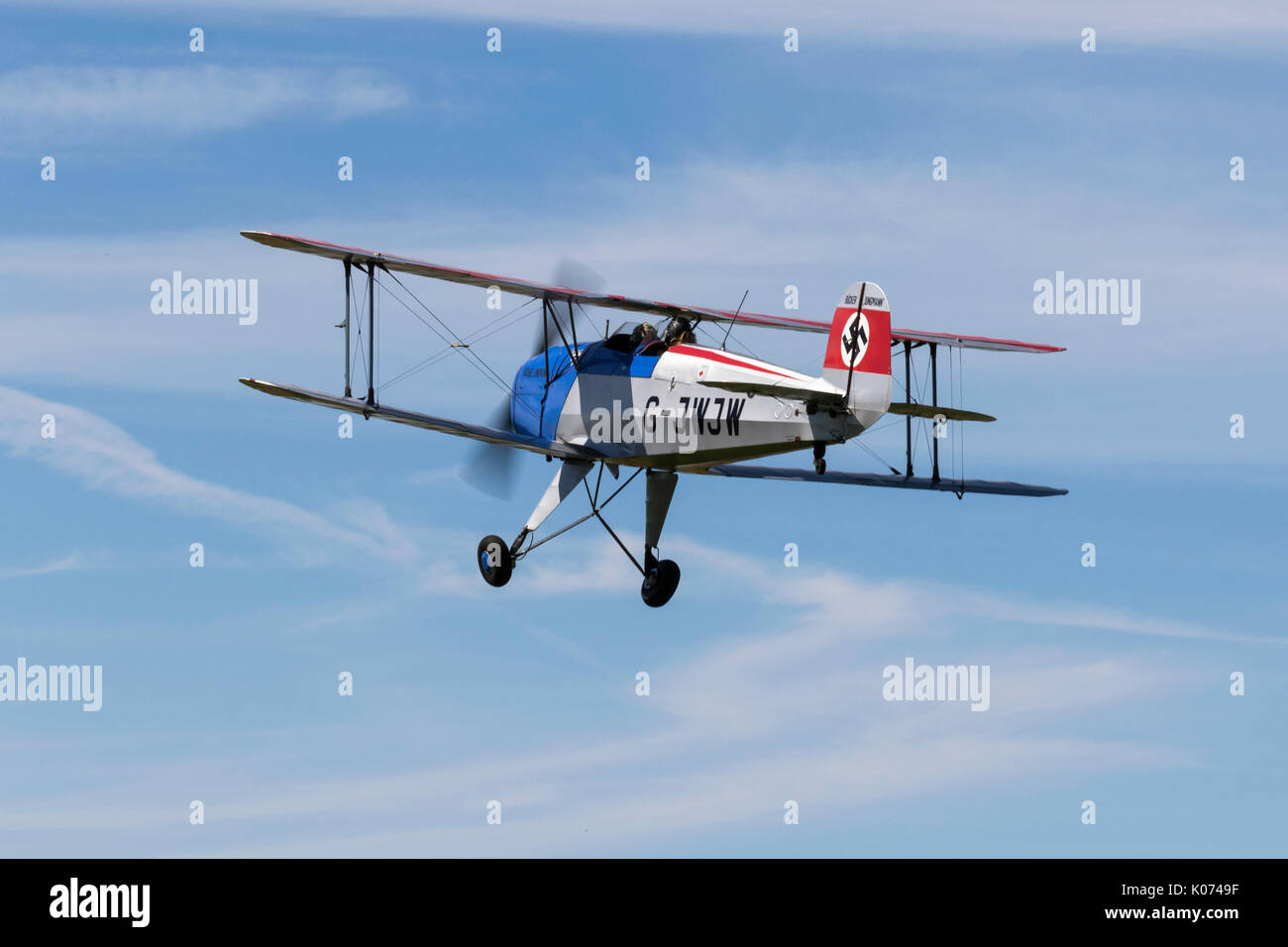 Bucker (CASA) 1-131E Series 2000 Jungmann G-JWJW Stock Photo - Alamy