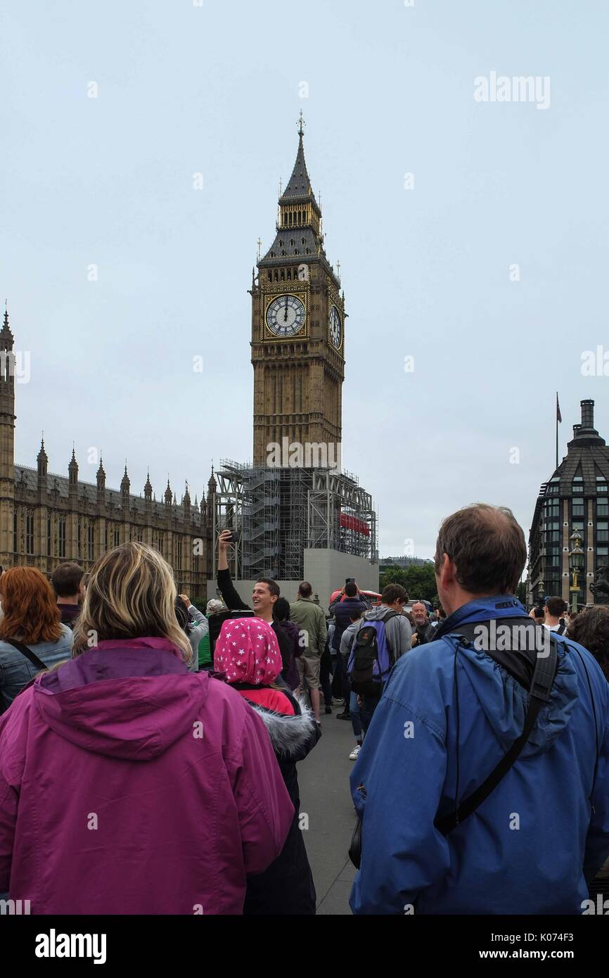 Big Ben bongs at midday on 21st August 2017 and is expected to be ...
