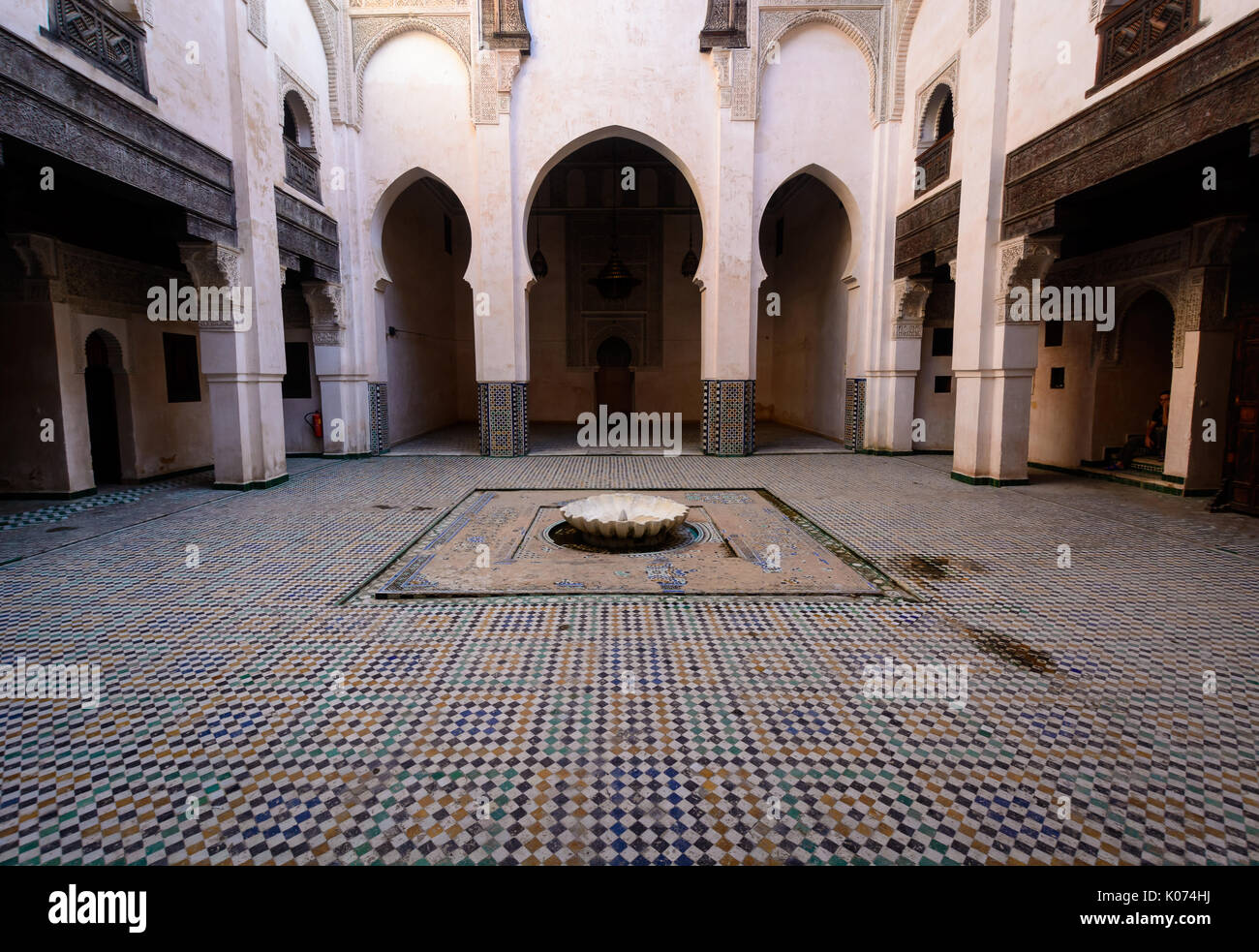 Riad detail tiles fez morocco hi-res stock photography and images - Alamy