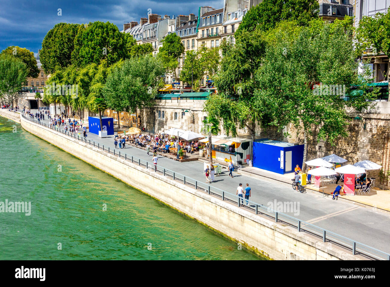 Paris Plages and the Seine River Stock Photo - Alamy