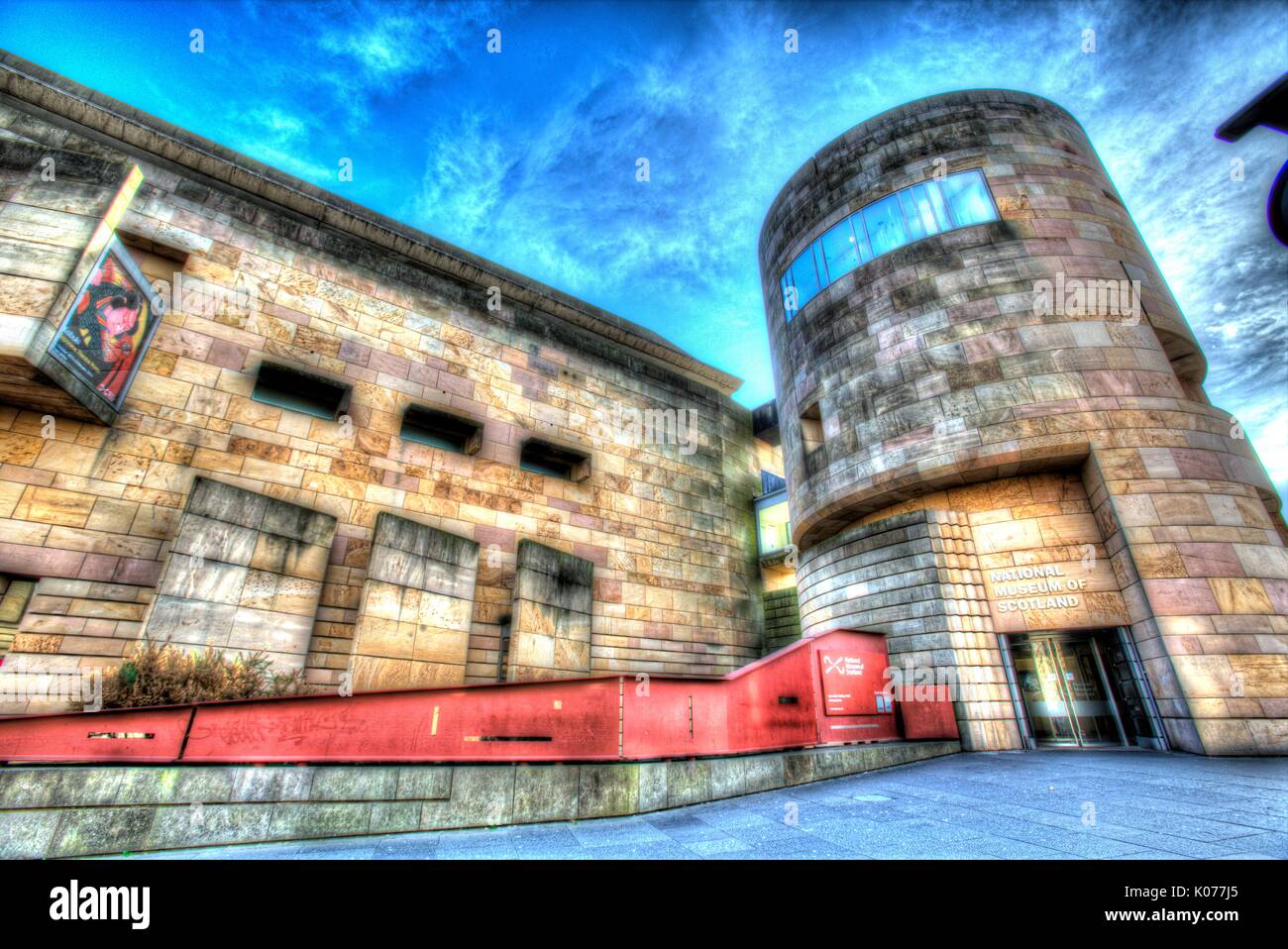 City of Edinburgh, Scotland. National Museum of Scotland main entrance ...
