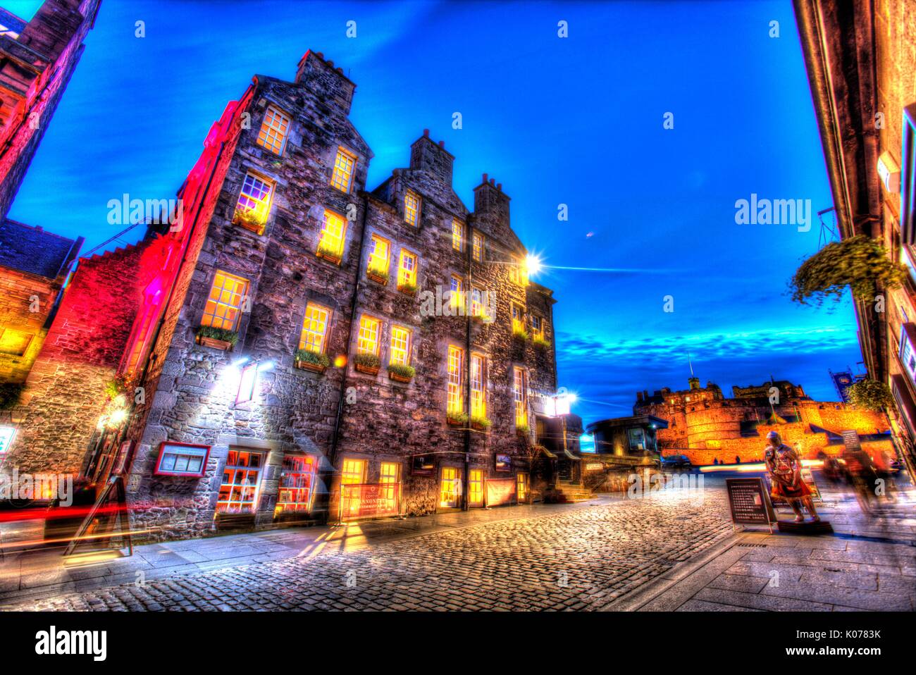 Wallpaper Night Edinburgh Scotland