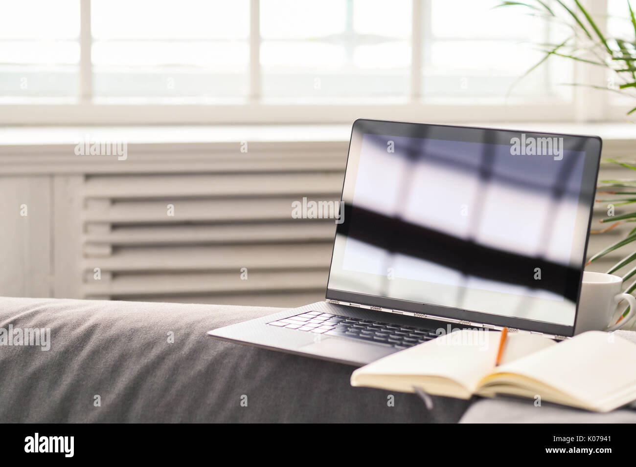 Interior room calendar laptop hi-res stock photography and images - Alamy