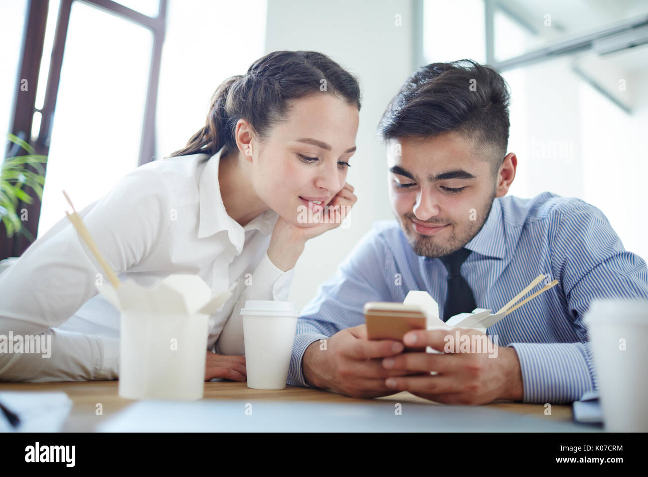 Rest at lunch break Stock Photo - Alamy
