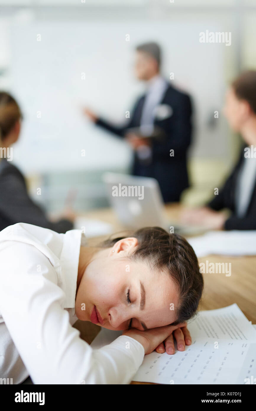 Sleep at work Stock Photo - Alamy