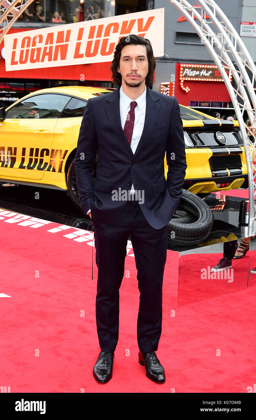 Adam Driver attending the Logan Lucky UK Premiere held at Vue West End ...