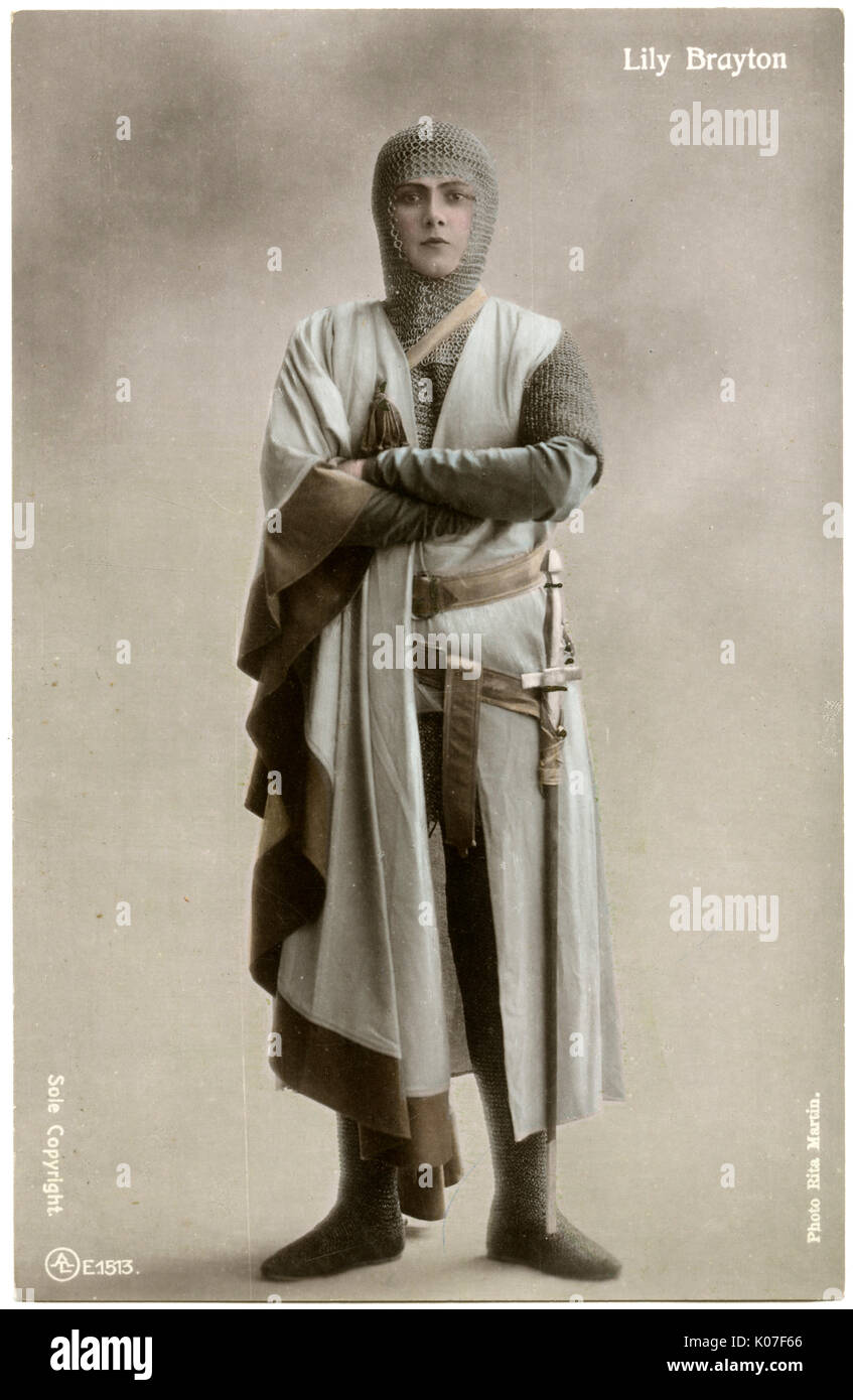 Lily Brayton (1876 - 1953), English actress and singer, dressed as a ...