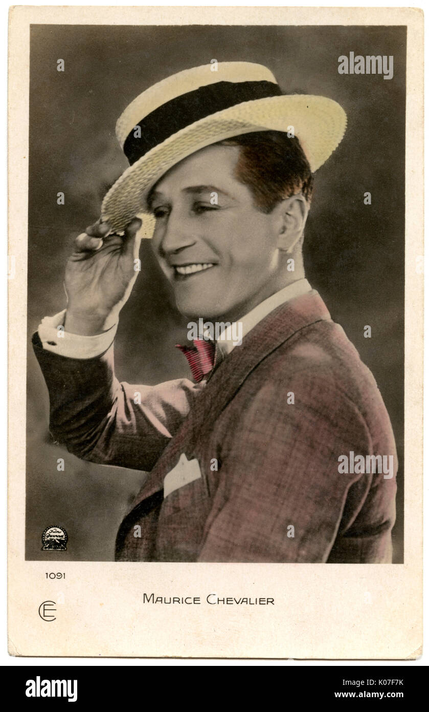 French actor singer maurice chevalier hi-res stock photography and ...