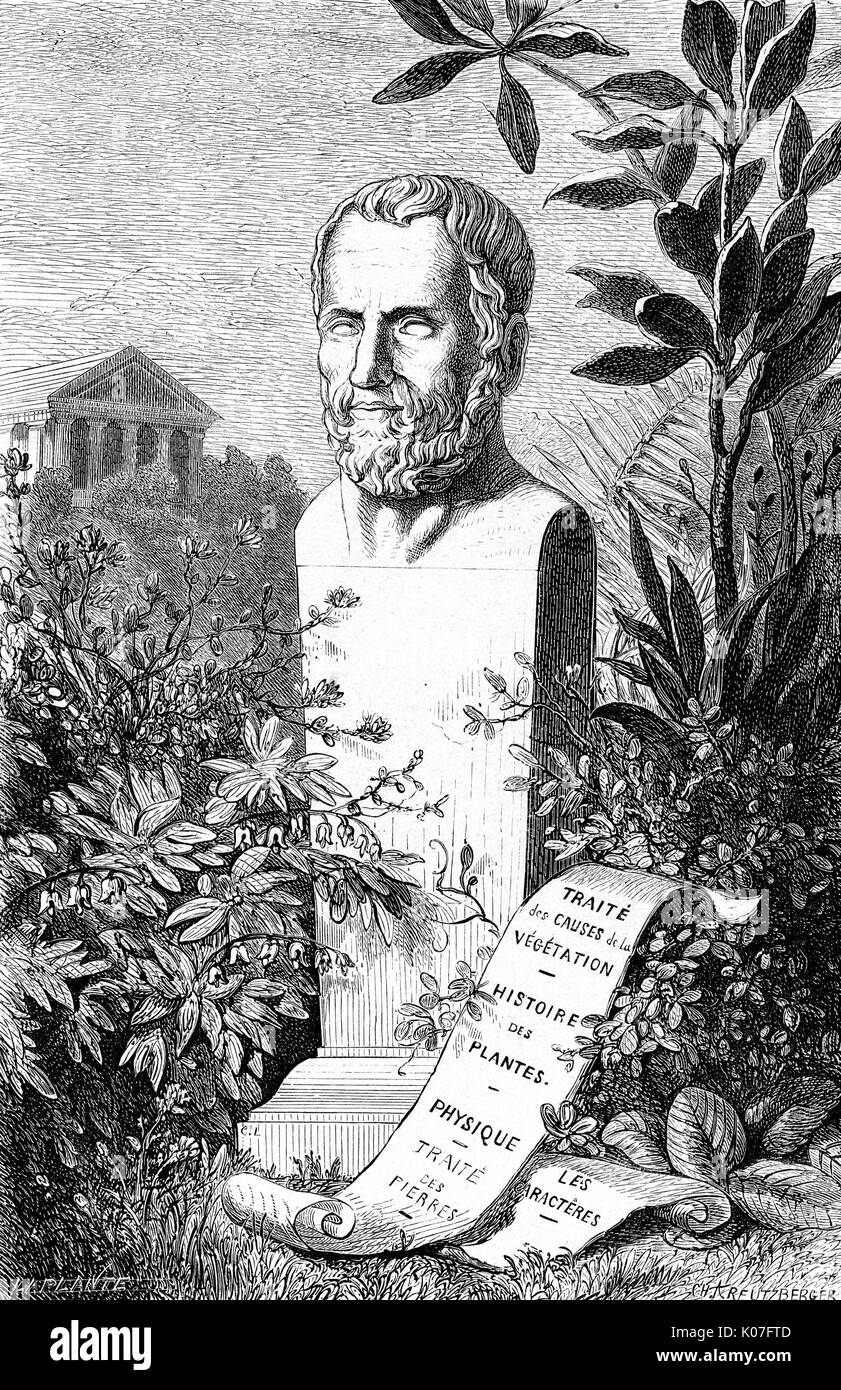 Theophrastus (374 - 287 BC) Greek philosopher and naturalist Date Stock ...