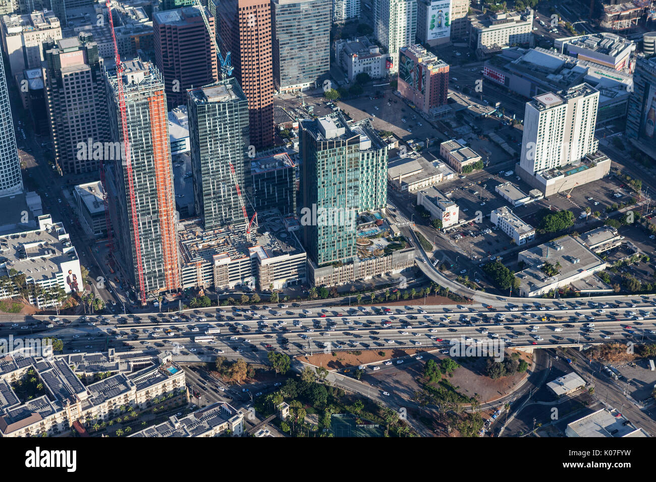 Downtown los angeles 110 freeway hi-res stock photography and images ...