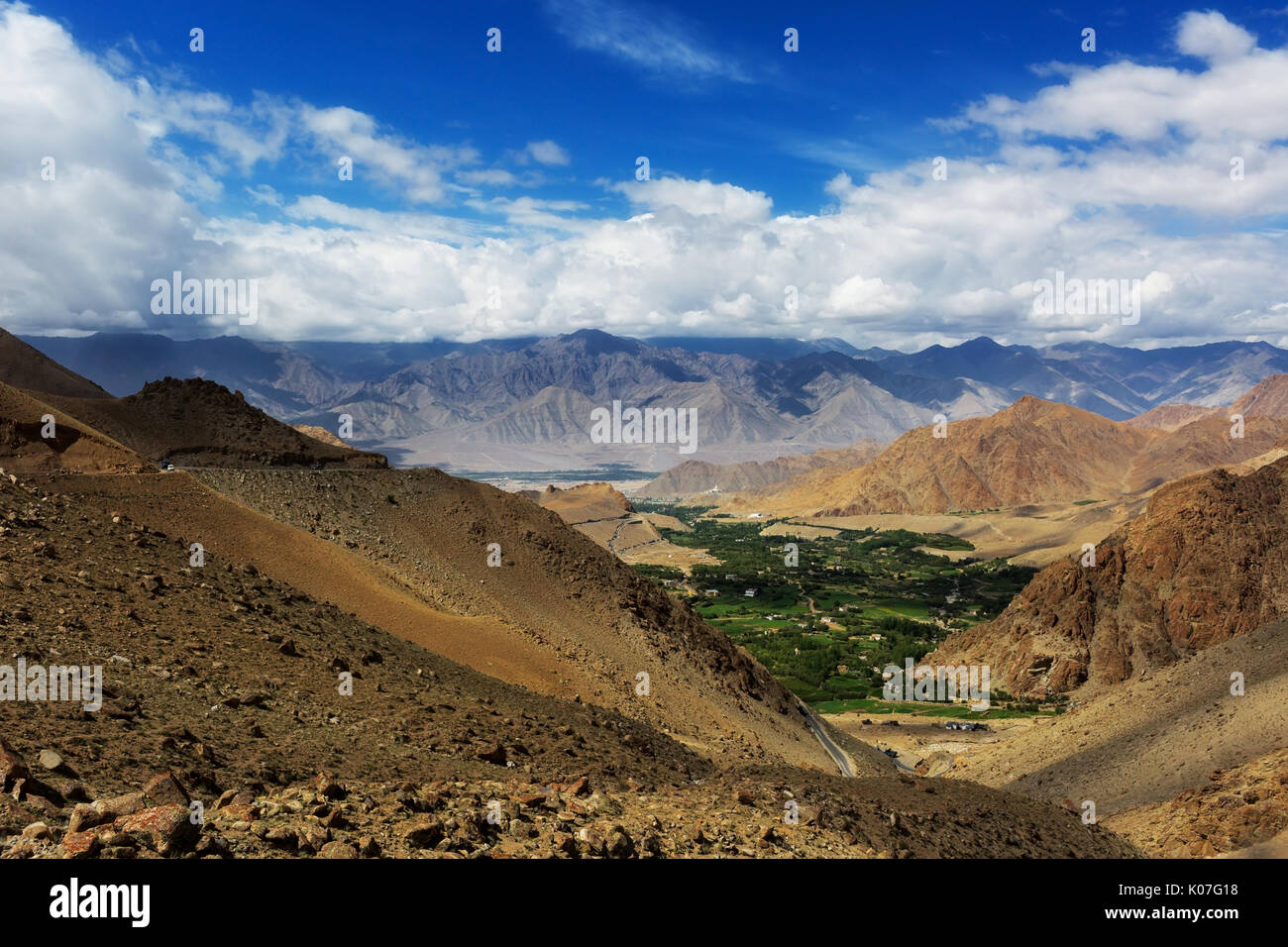 Natural landscape in Leh Ladakh, Jammu and Kashmir, India Stock Photo ...