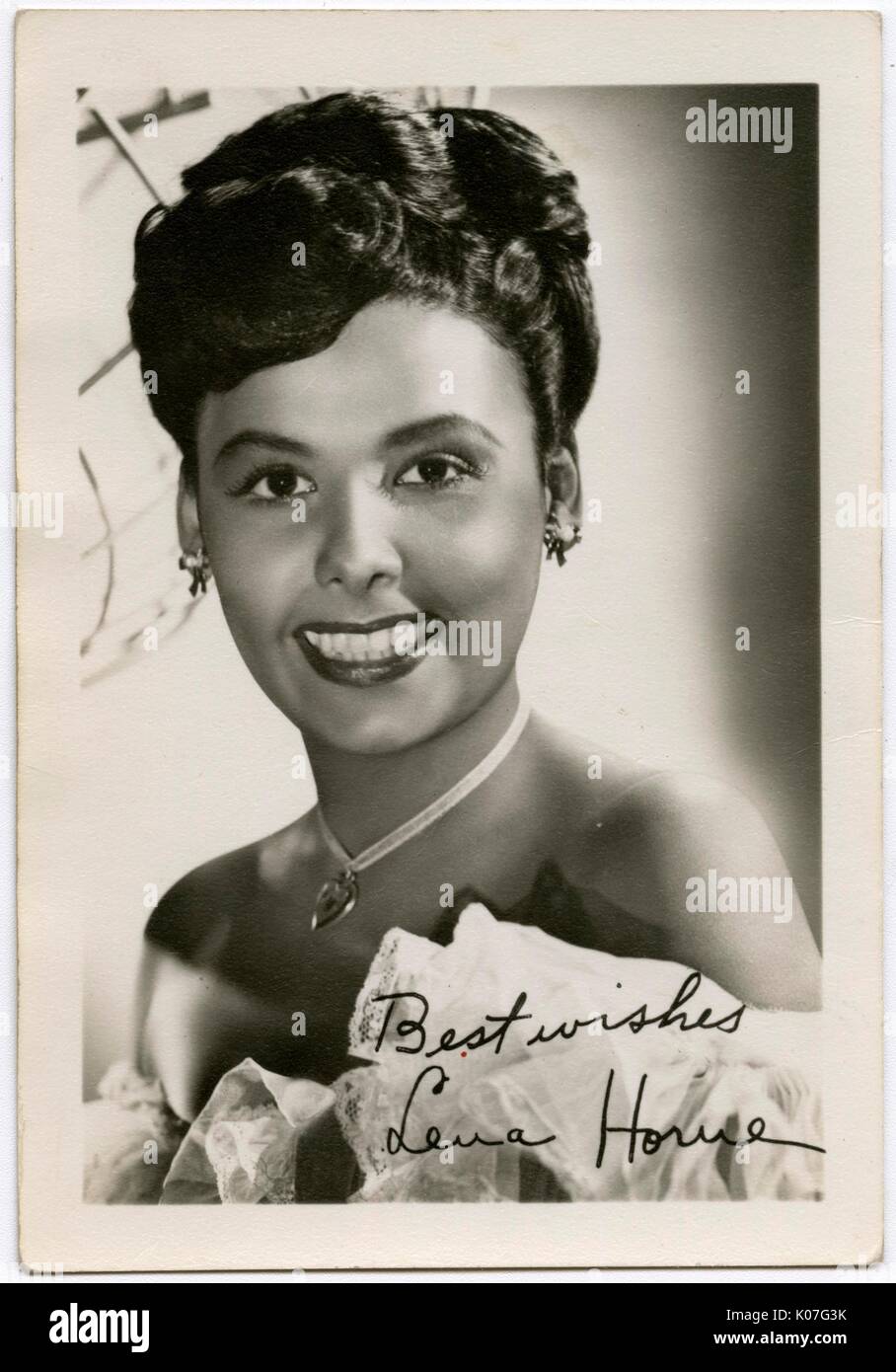 Lena horne american singer hi-res stock photography and images - Alamy