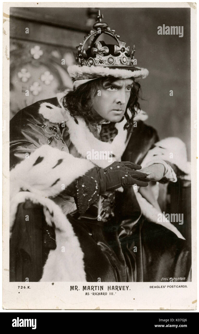 Martin Harvey as Richard III Stock Photo - Alamy