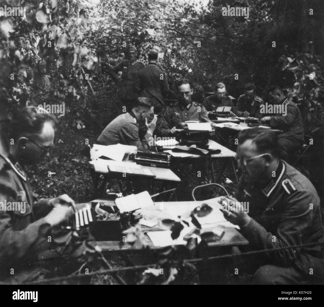 World war in forest Black and White Stock Photos & Images - Alamy