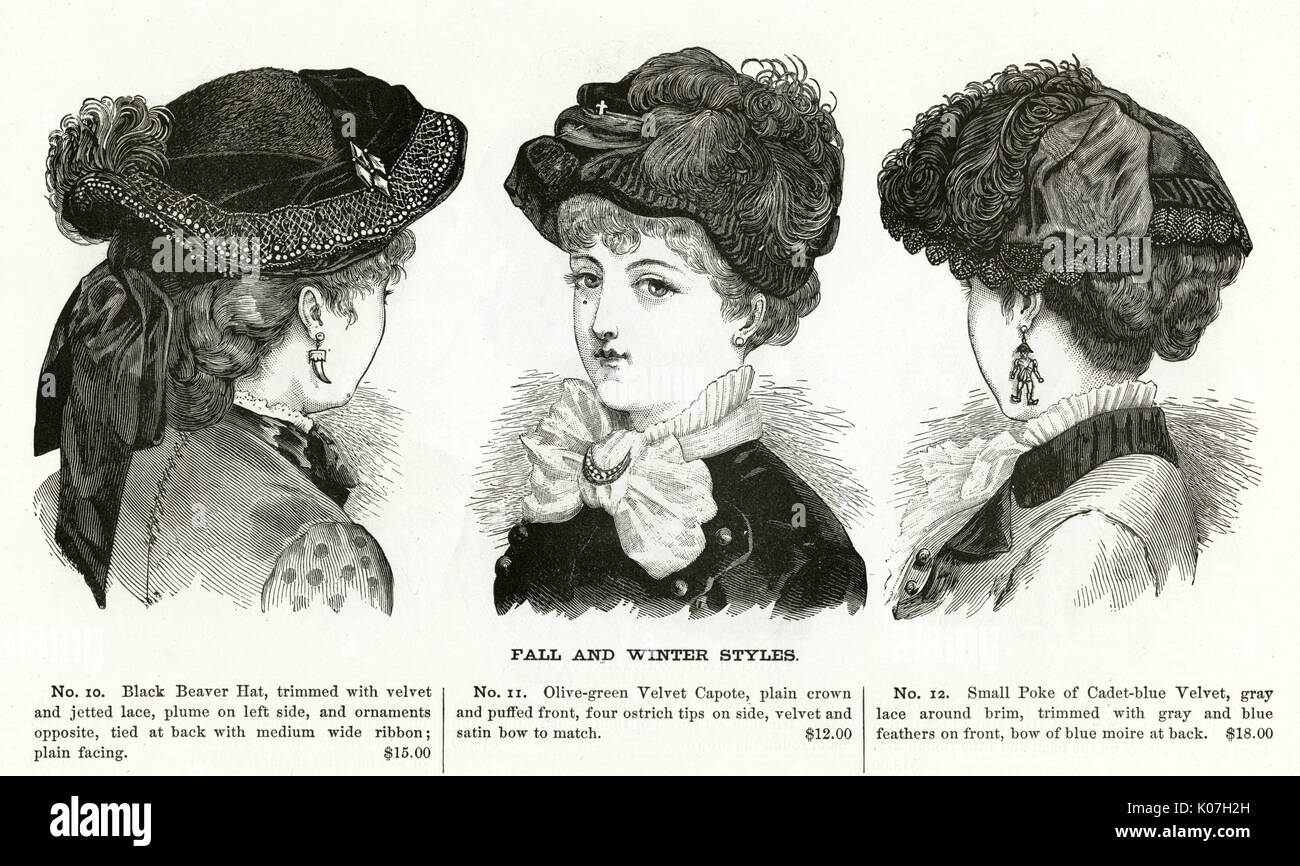 Victorian hats feather hi-res stock photography and images - Alamy