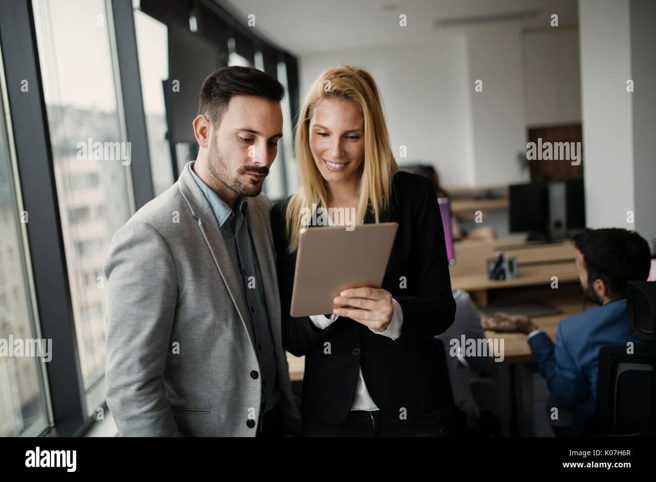 Portrait attractive business partners hi-res stock photography and ...