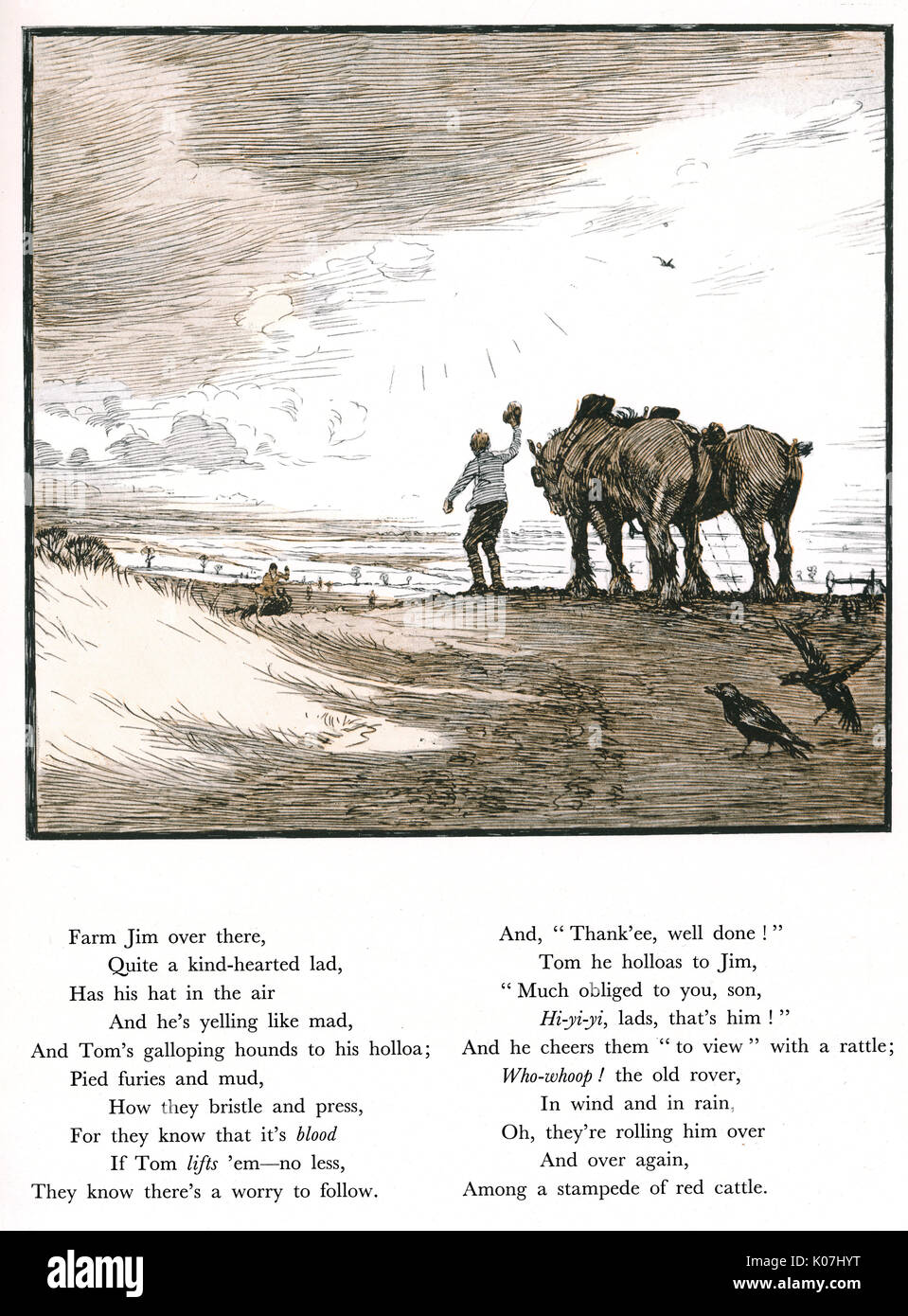 Illustration by Cecil Aldin, Forty Fine Ladies Stock Photo - Alamy