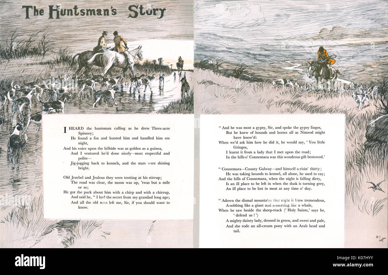 Illustration by Cecil Aldin, Forty Fine Ladies Stock Photo - Alamy