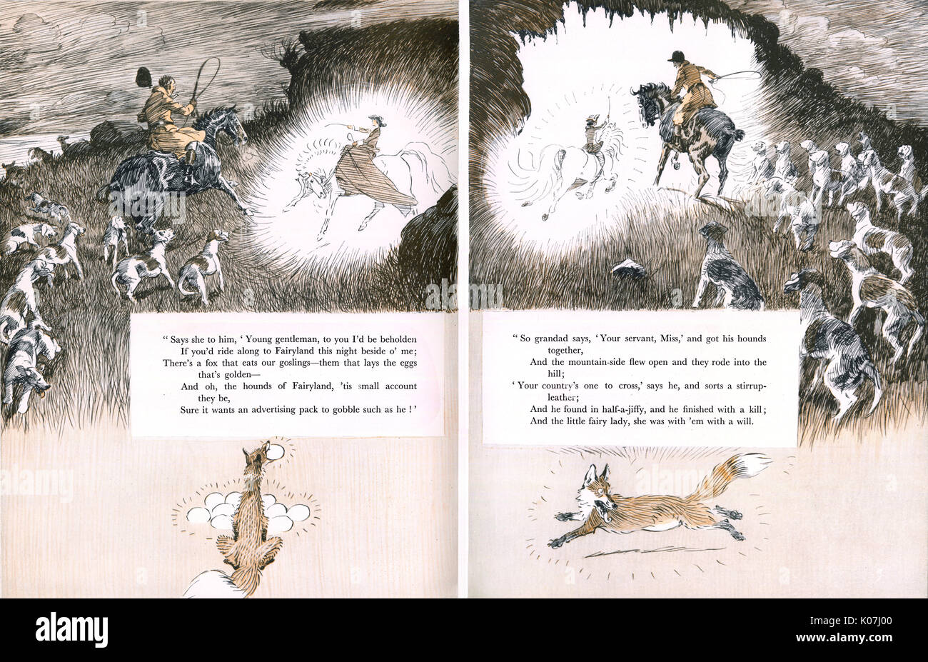 Illustration by Cecil Aldin, Forty Fine Ladies Stock Photo - Alamy