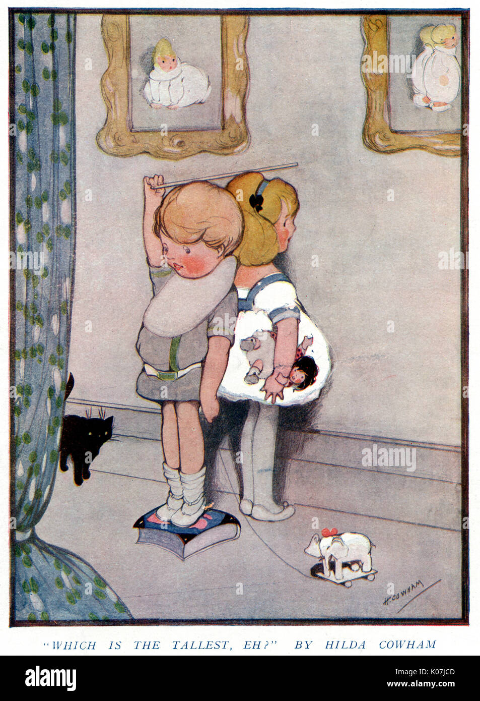 Which is the tallest, by Hilda Cowham Stock Photo - Alamy