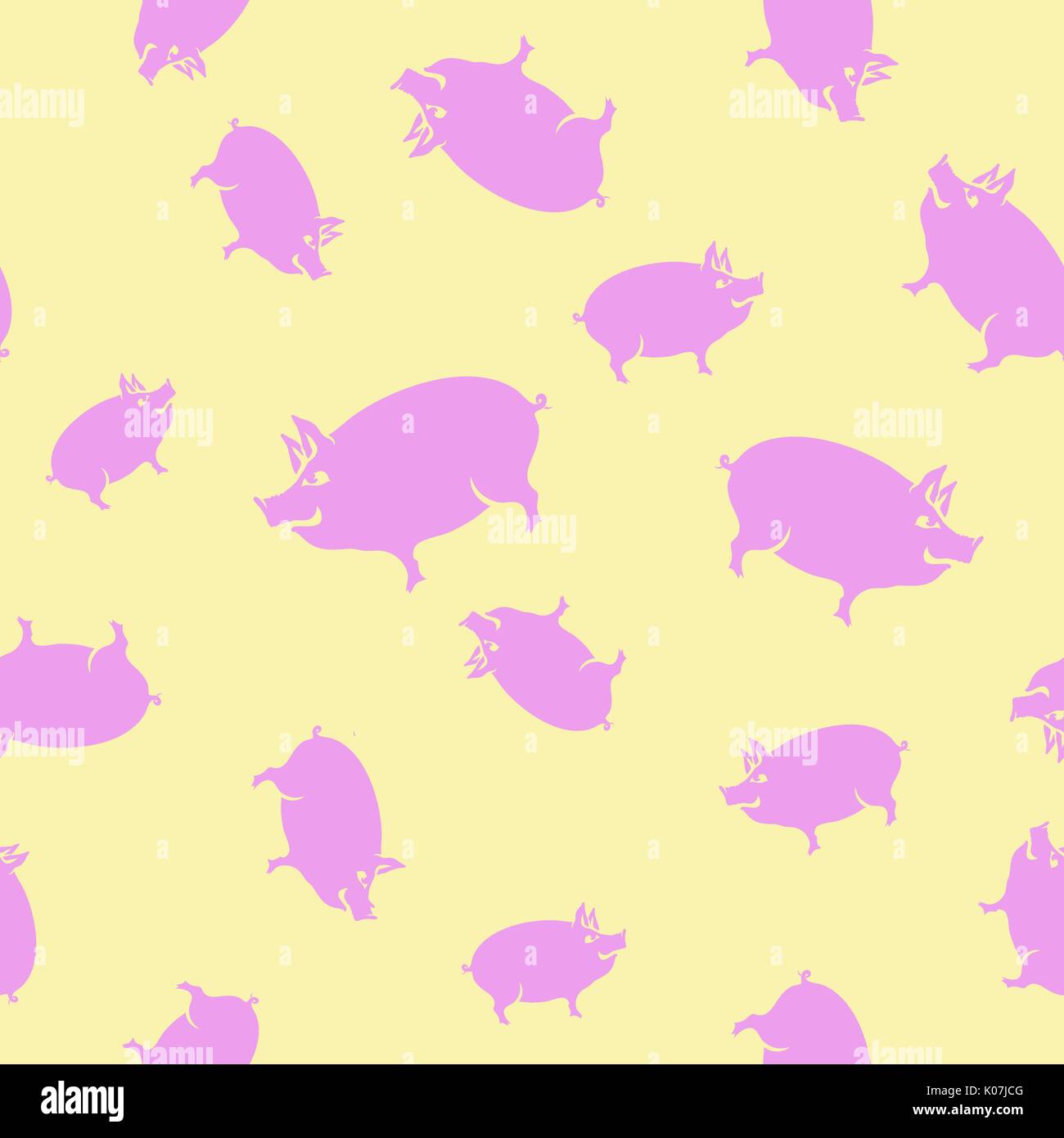 Pink Pig Seamless Pattern Stock Vector Image & Art - Alamy