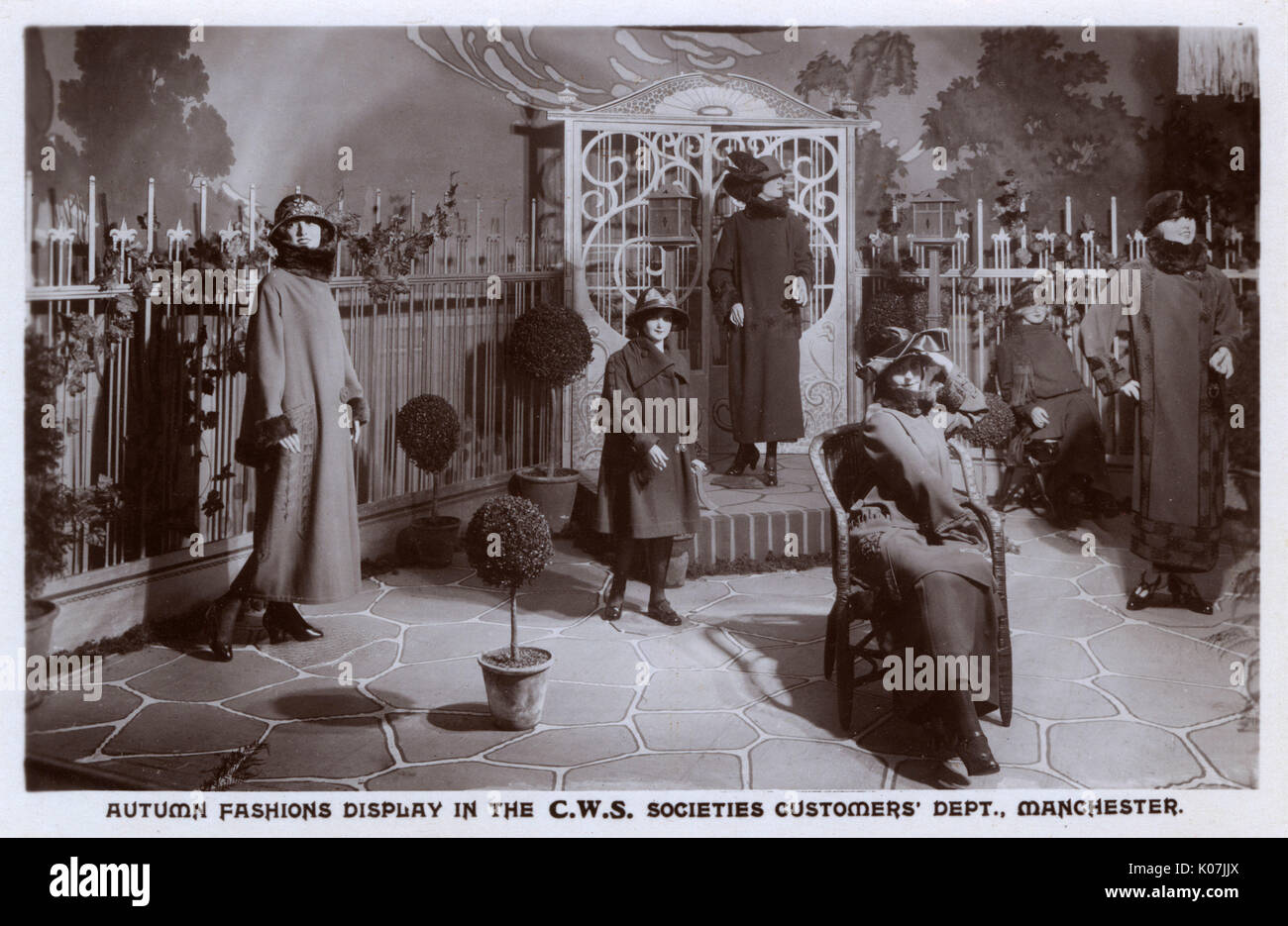 Autumn Fashions displayed - C.W.S Societies, Manchester Stock Photo - Alamy