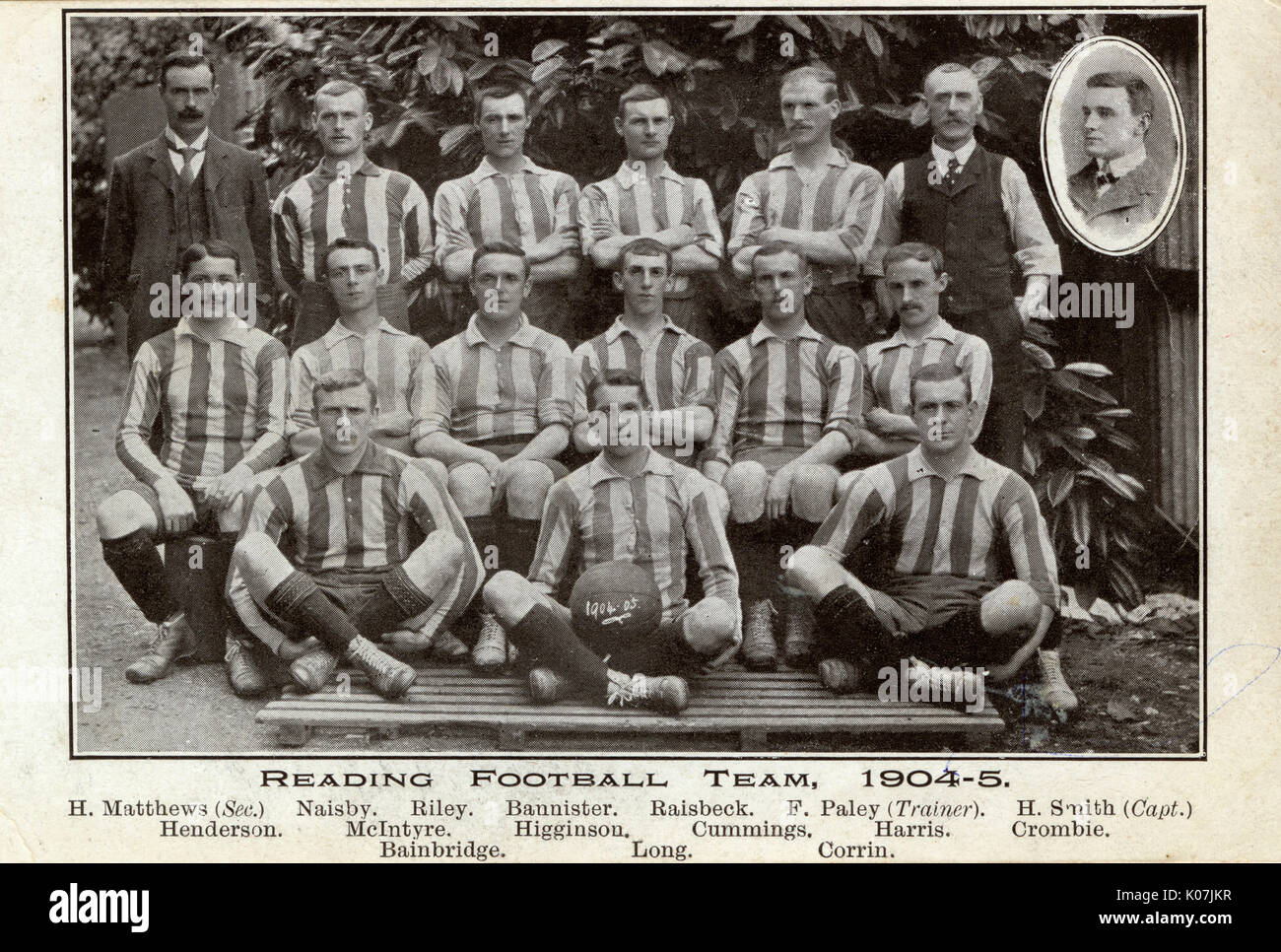 Reading Football Club - 1904-05 Season. Captain Herbert Smith (1877 ...