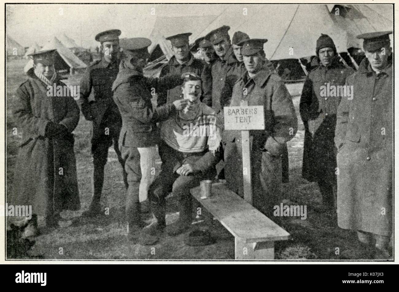 Soldier shaving great war hi-res stock photography and images - Alamy