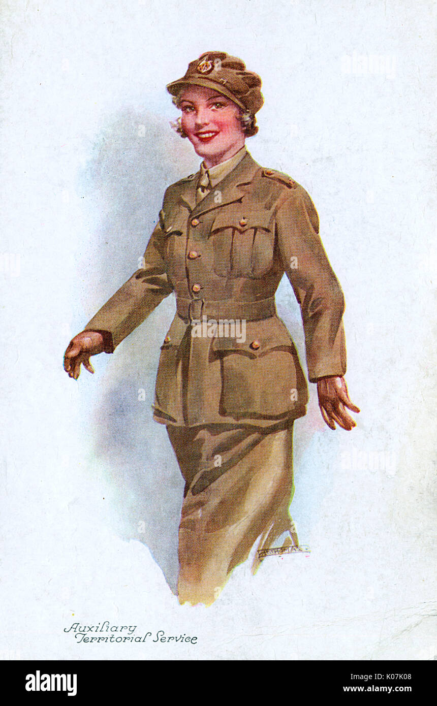 Ww2 auxiliary territorial service girl hi-res stock photography and ...
