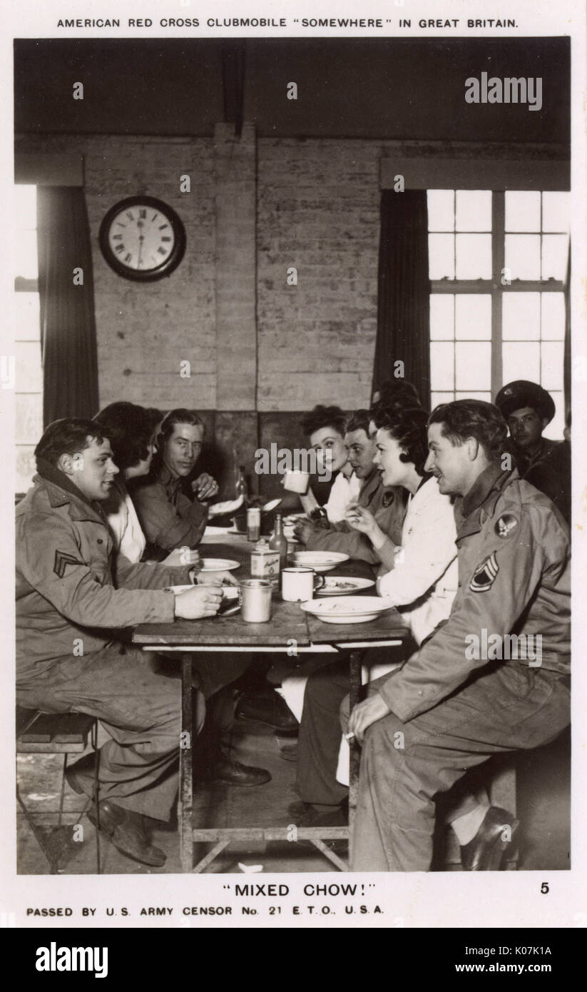 WW2 - American Red Cross Clubmobile - UK Stock Photo - Alamy
