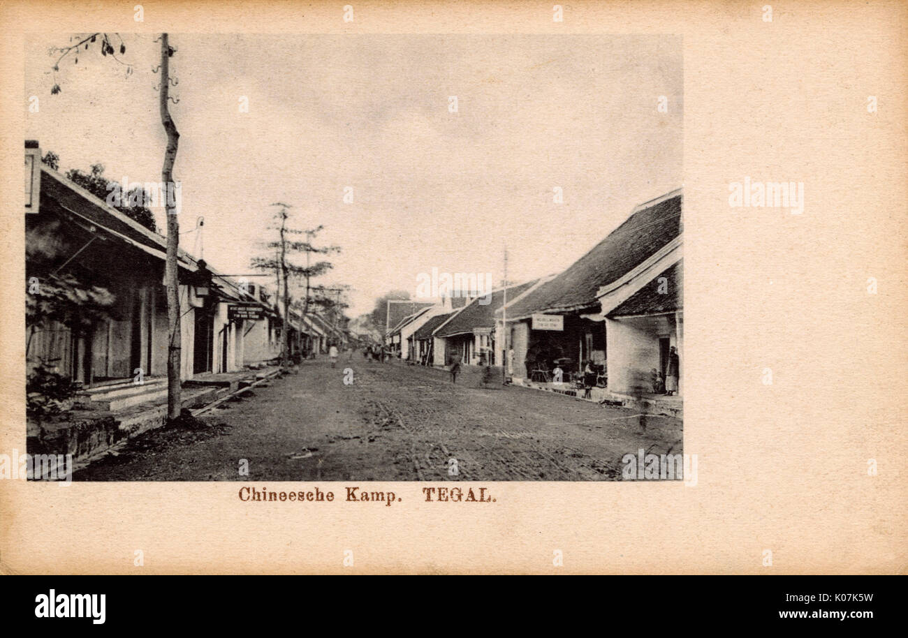 Chinese Kamp (street), Tegal, Central Java, Indonesia Stock Photo - Alamy