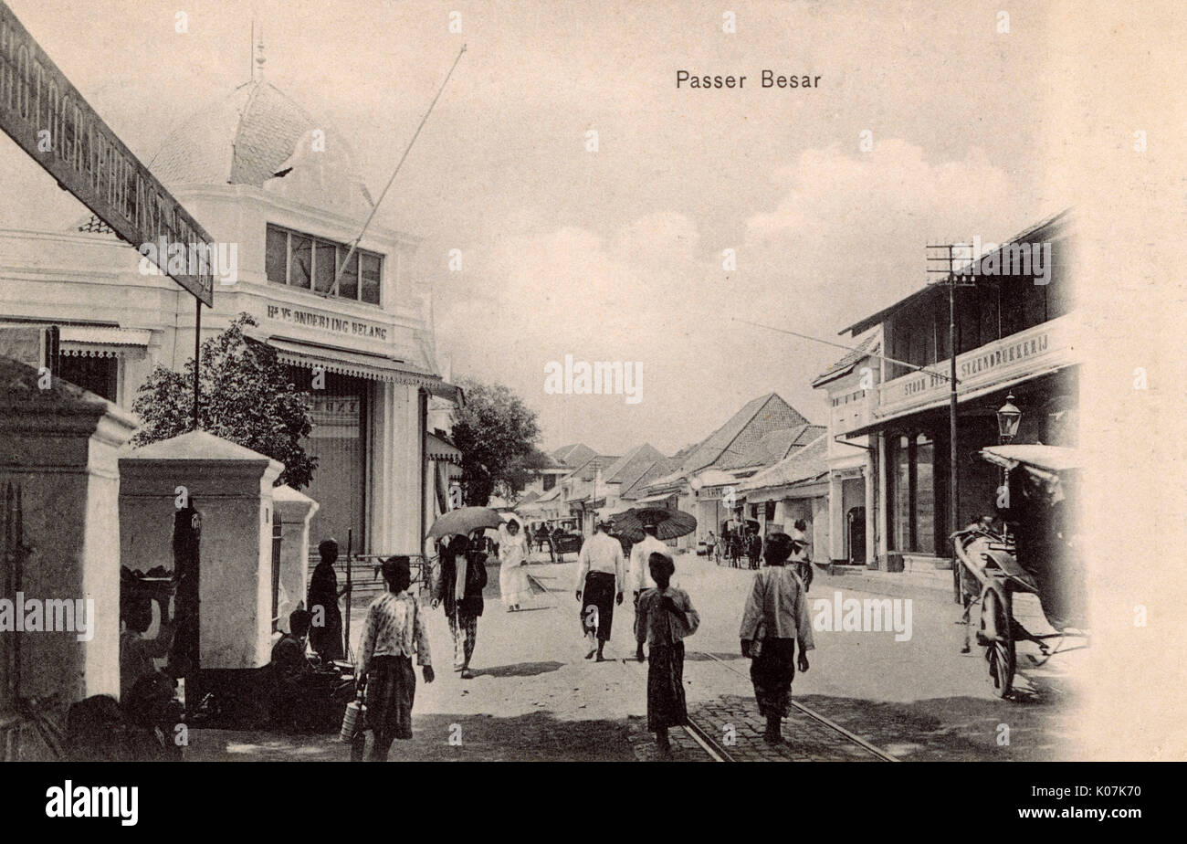 Business street in Surabaya, East Java, Indonesia Stock Photo - Alamy