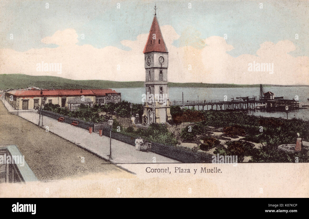 Coastal view, Coronel, Chile, South America Stock Photo - Alamy