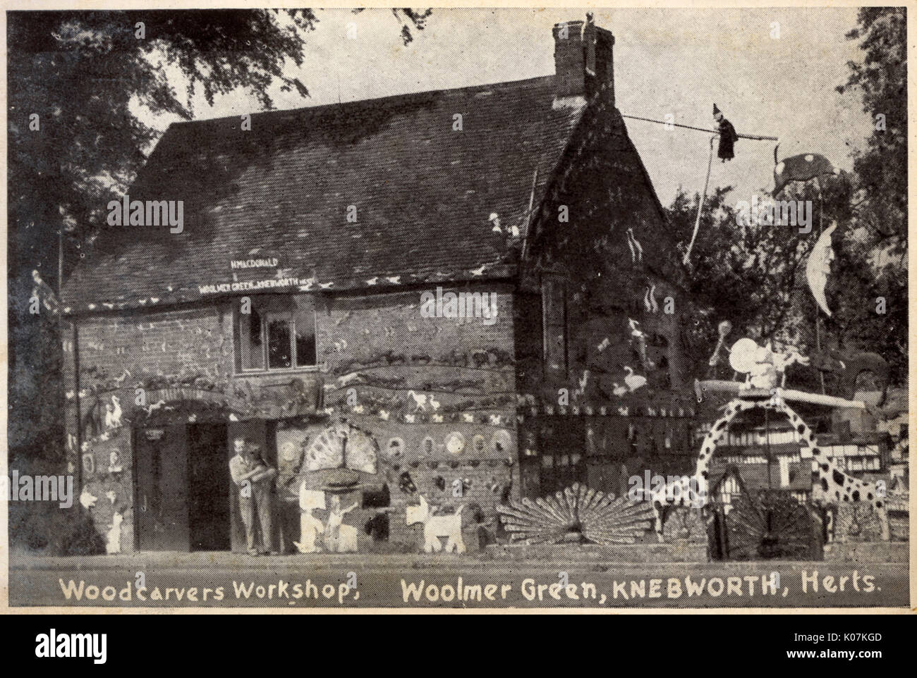 Woodcarver's Shop - Woolmer Green, Hertfordshire Stock Photo - Alamy