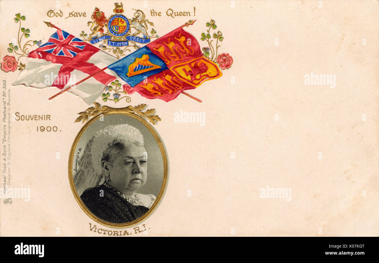 Postcard of queen victoria hi-res stock photography and images - Alamy