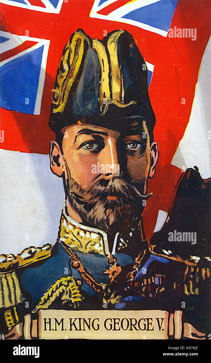 Portrait of King George V Stock Photo - Alamy